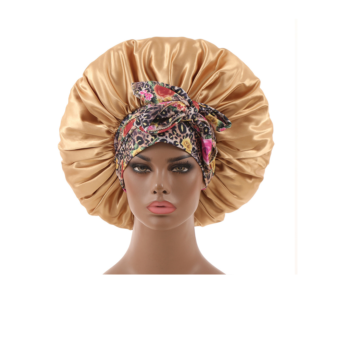 Satin Bonnet Hair Caps- Kong Lan champagne – Kasiport MarketPlace